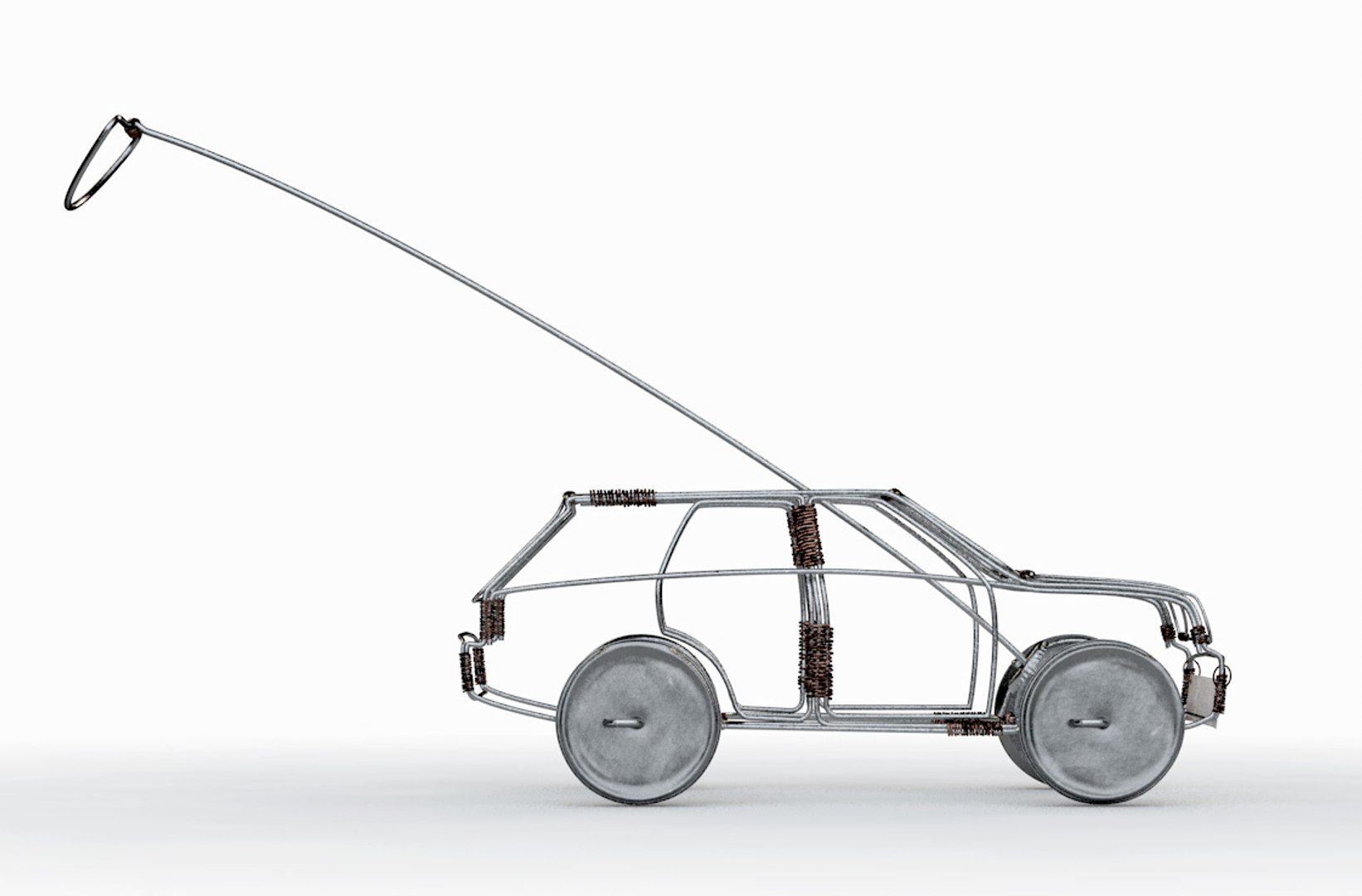 3D Wire Toy Car Model - TurboSquid 1460259