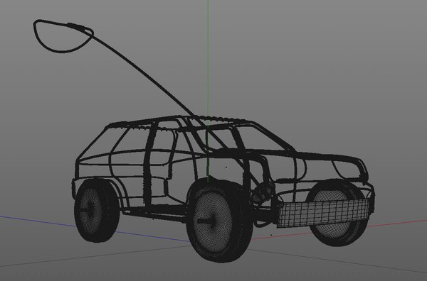 3D wire toy car model - TurboSquid 1460259