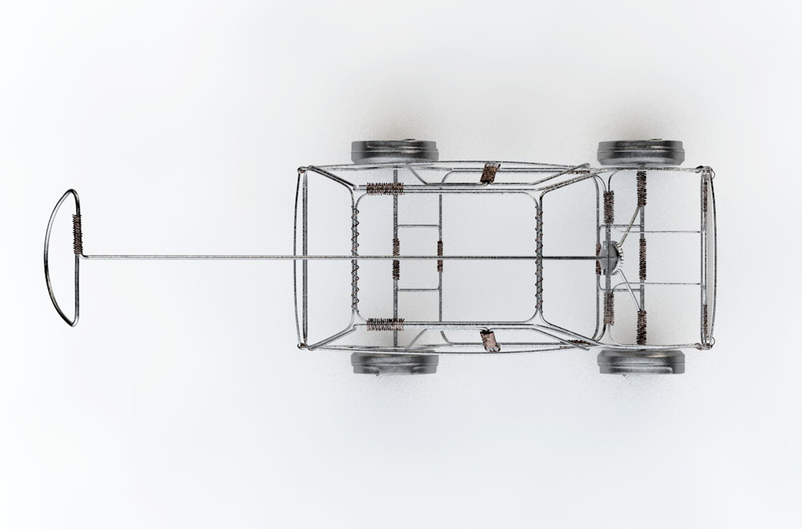 3D Wire Toy Car Model - TurboSquid 1460259