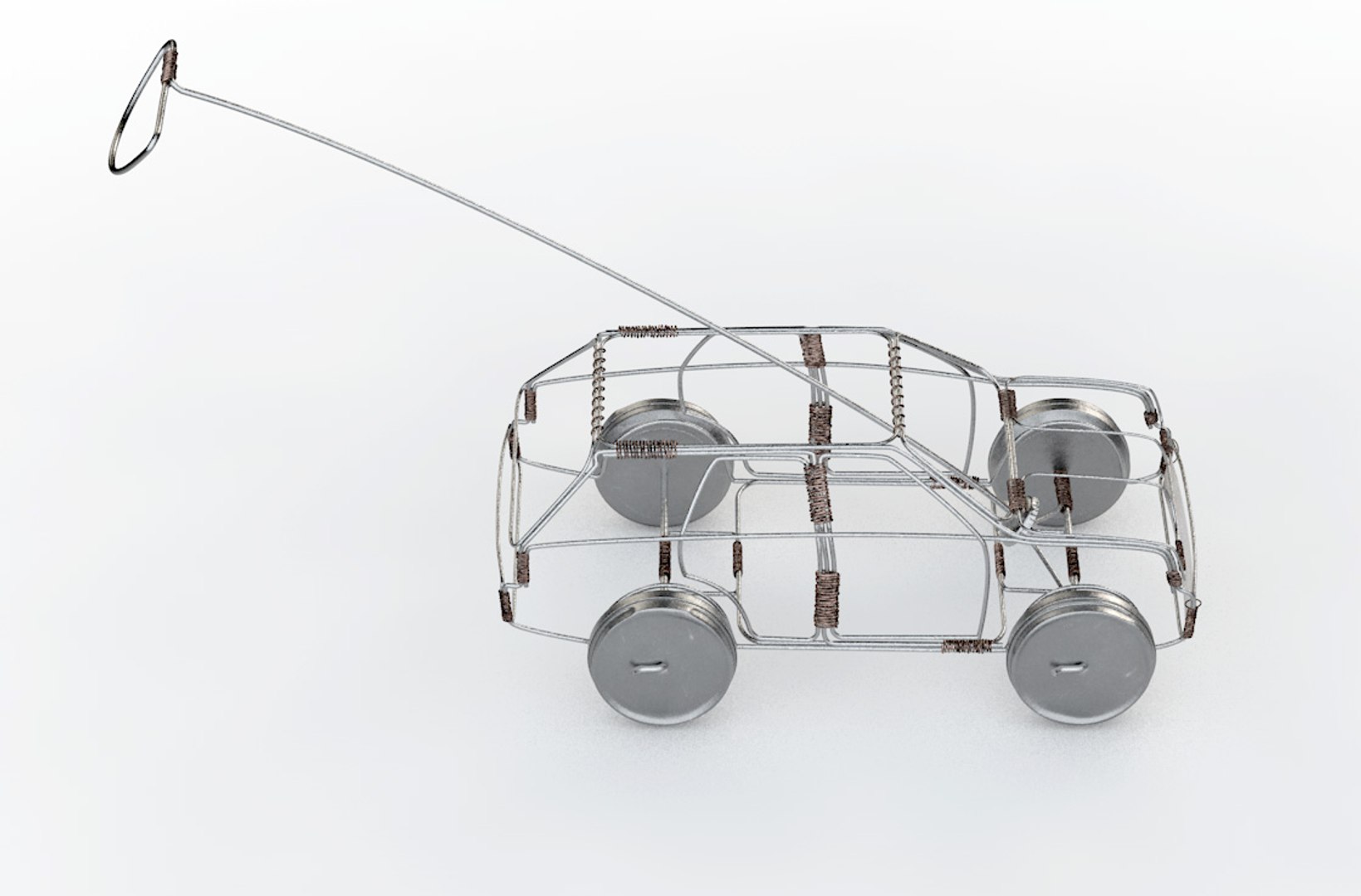 3D Wire Toy Car Model - TurboSquid 1460259