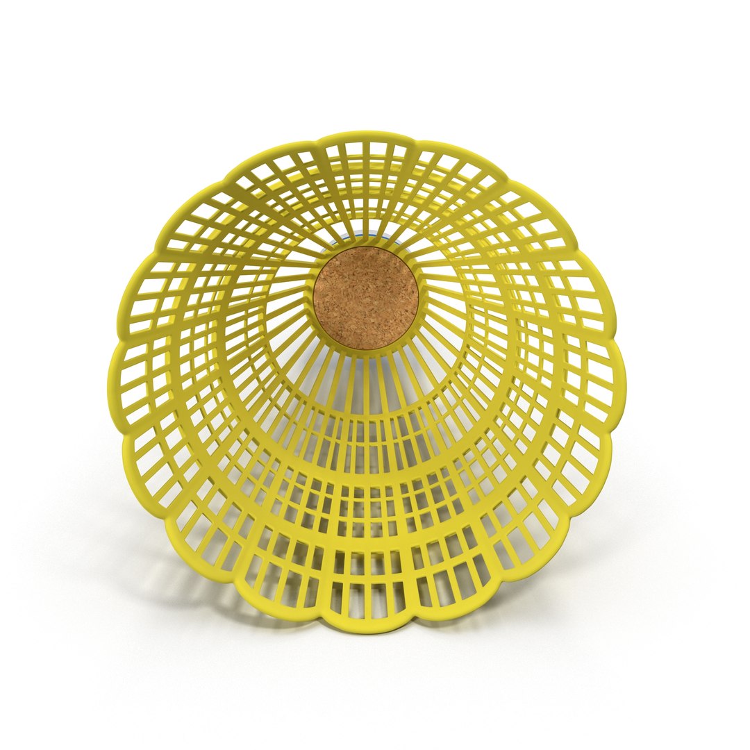 3D yellow shuttlecock model - TurboSquid 1232786