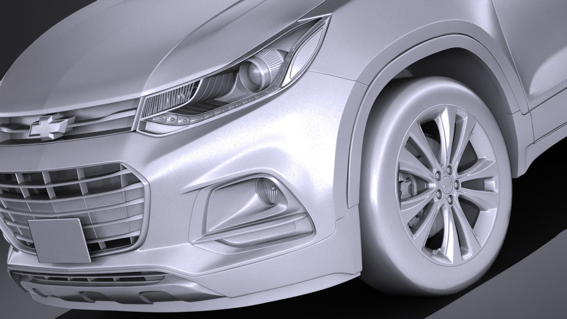 Chevrolet Trax 2017 3d 3ds