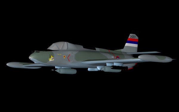 soko j-21 jastreb 3d c4d