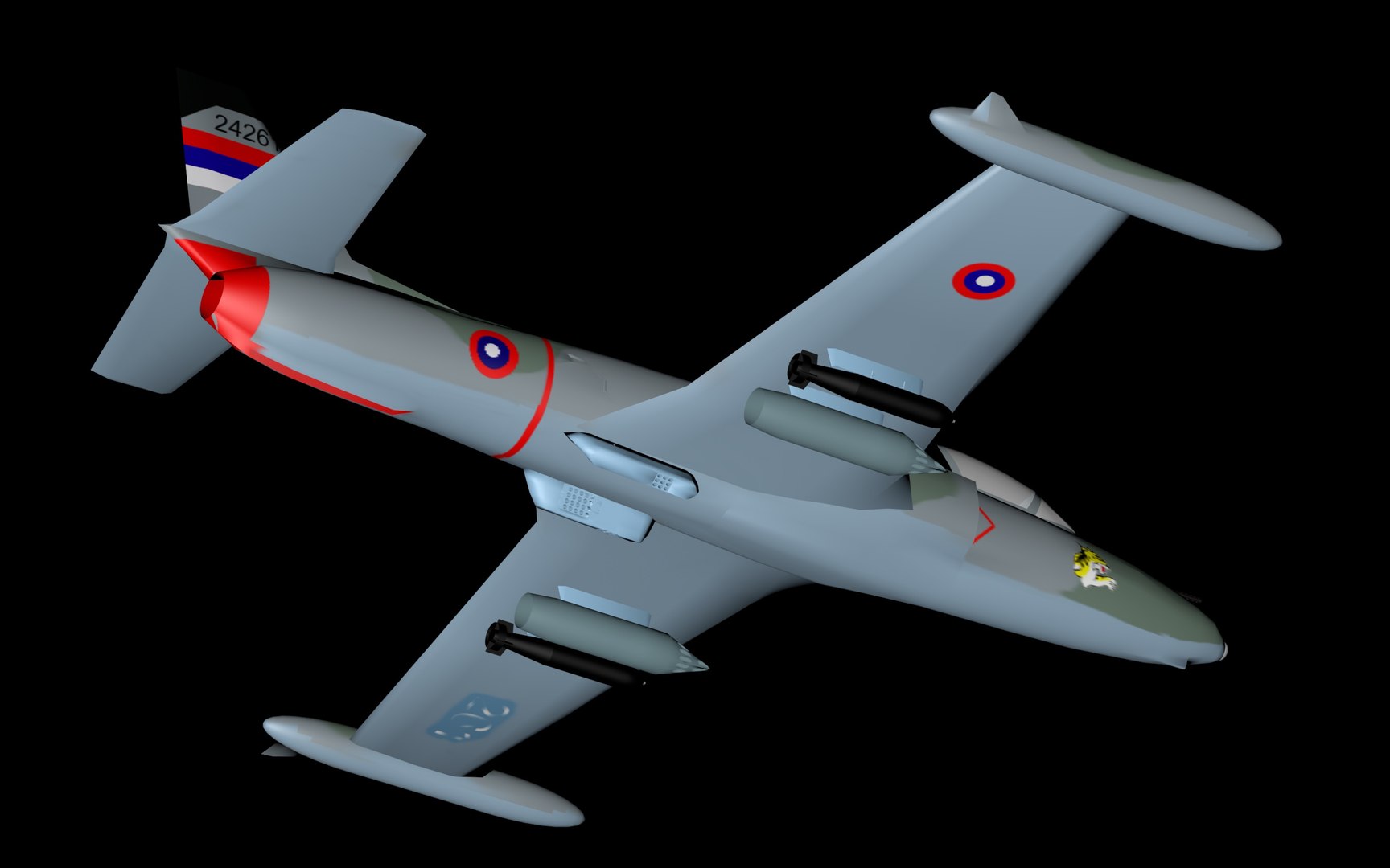Soko J-21 Jastreb 3d C4d