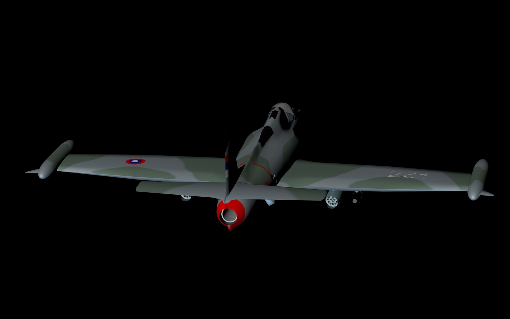 Soko J-21 Jastreb 3d C4d