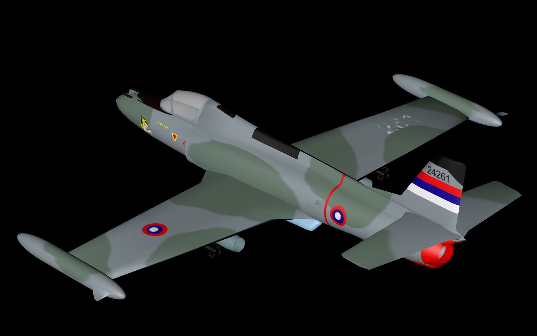 Soko J-21 Jastreb 3d C4d