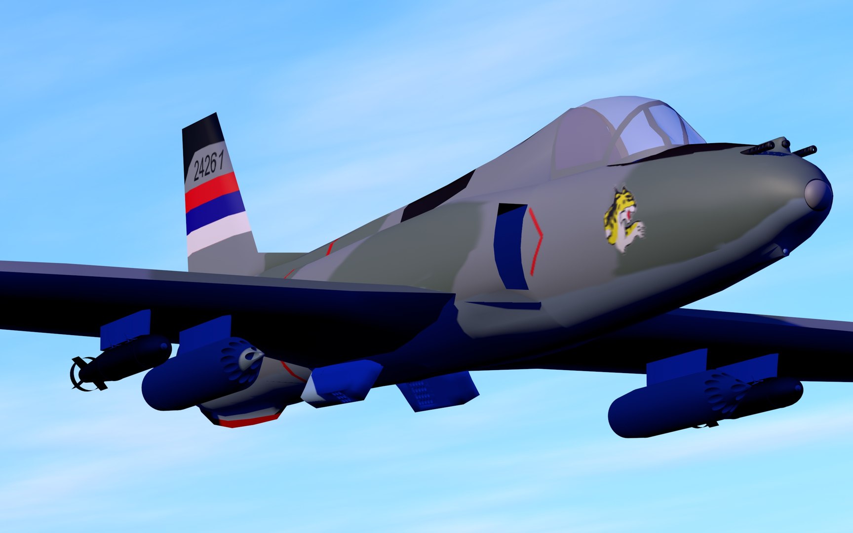 Soko J-21 Jastreb 3d C4d