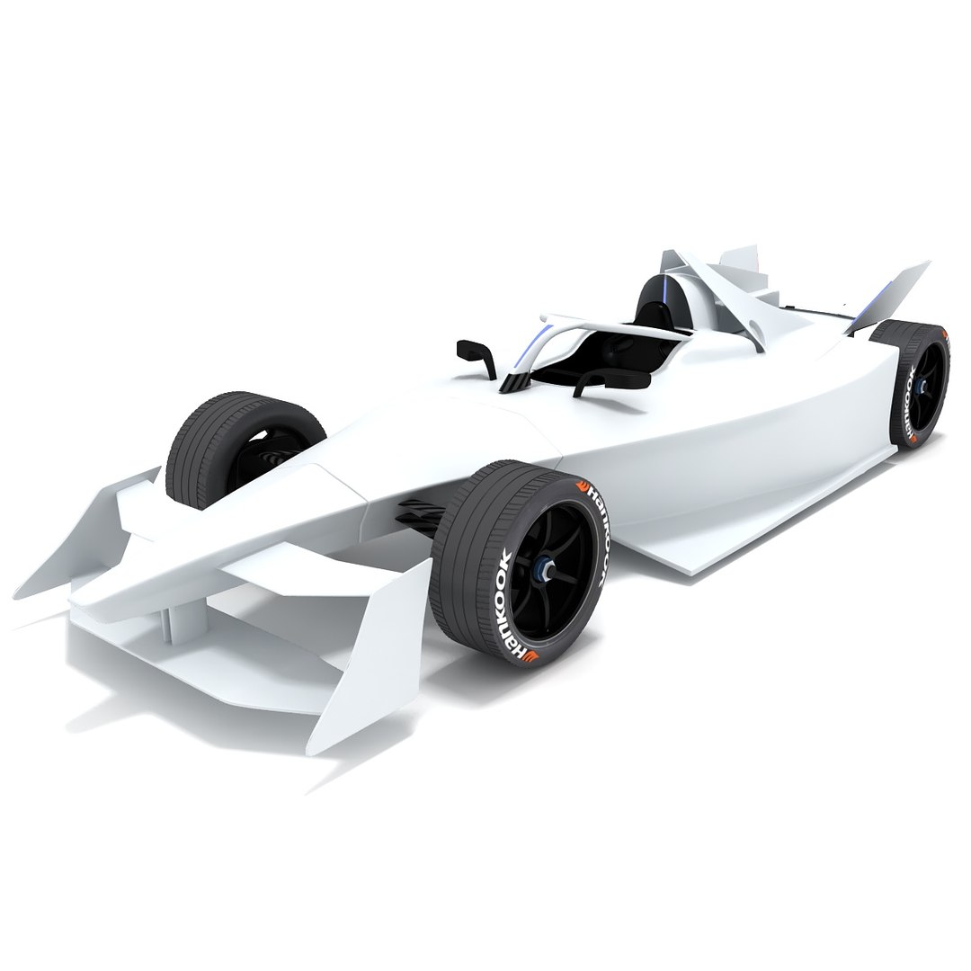 Gen3 Formula E Race Car Season 2022 - 2023 White Model - TurboSquid 2086070