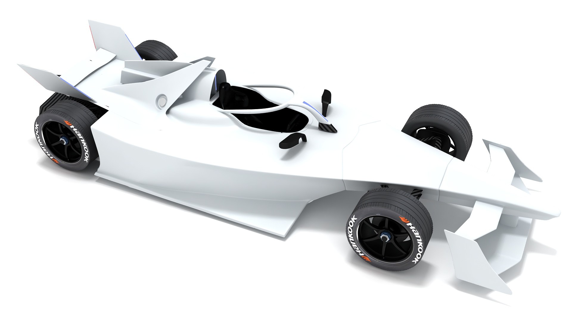 Gen3 Formula E Race Car Season 2022 - 2023 White Model - TurboSquid 2086070