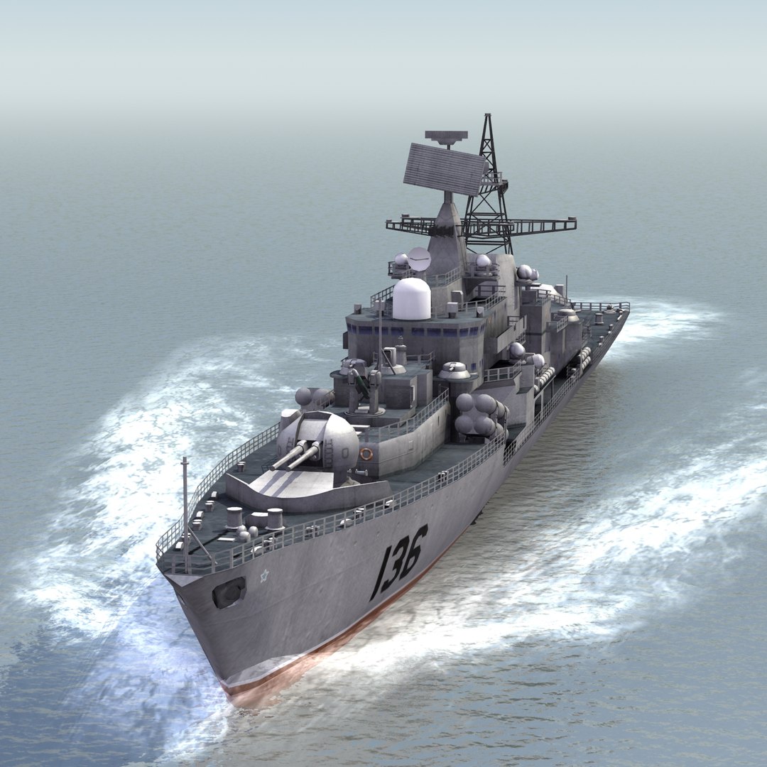 3d Chinese Hangzhou Destroyer Model