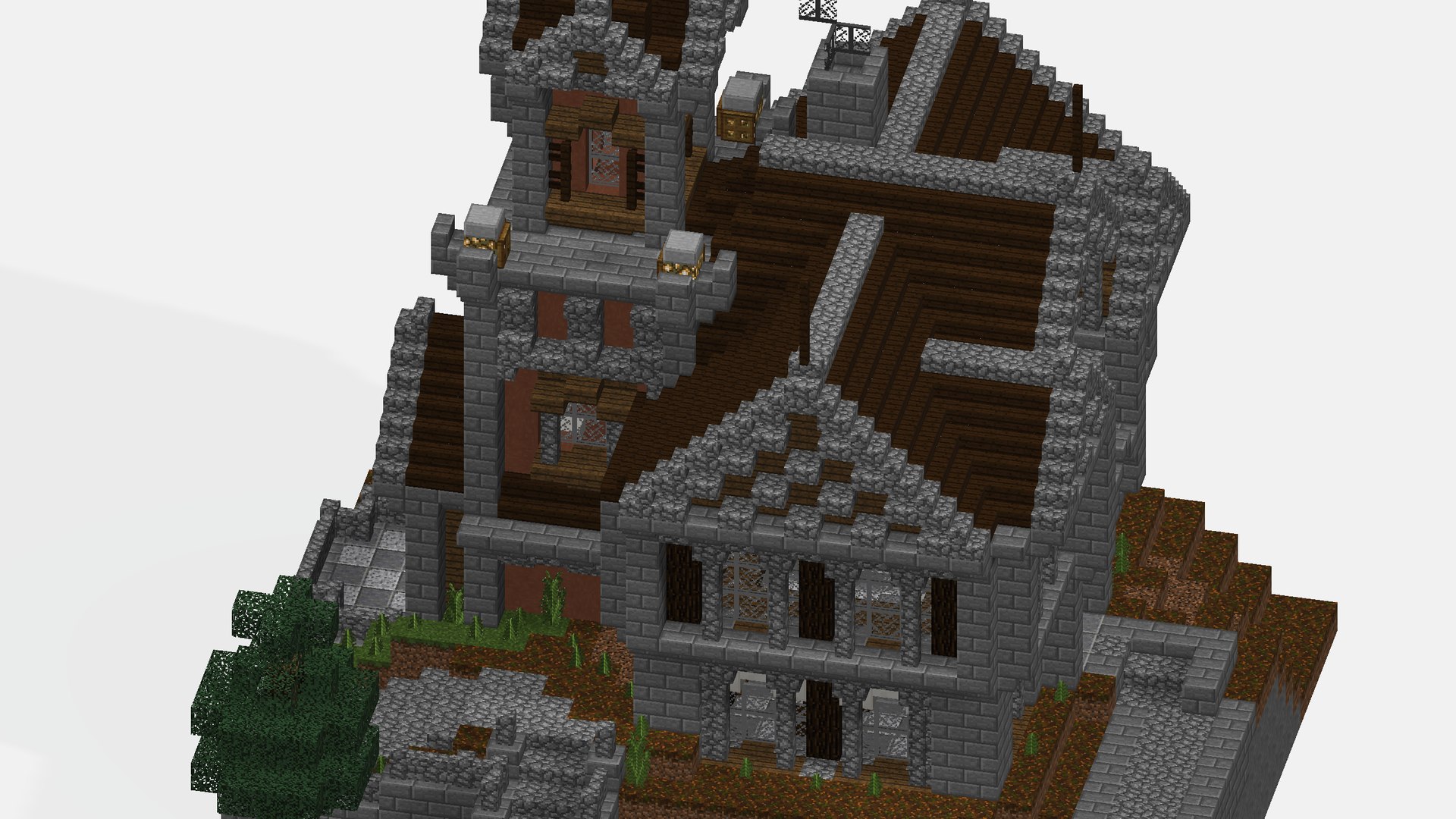 3D Model Stone Manor - TurboSquid 2518832