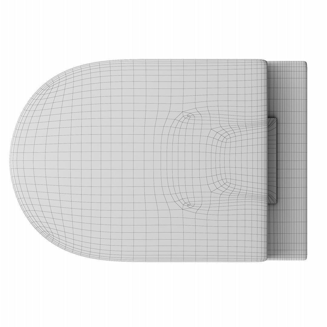 Wall hung water closet model - TurboSquid 1694518