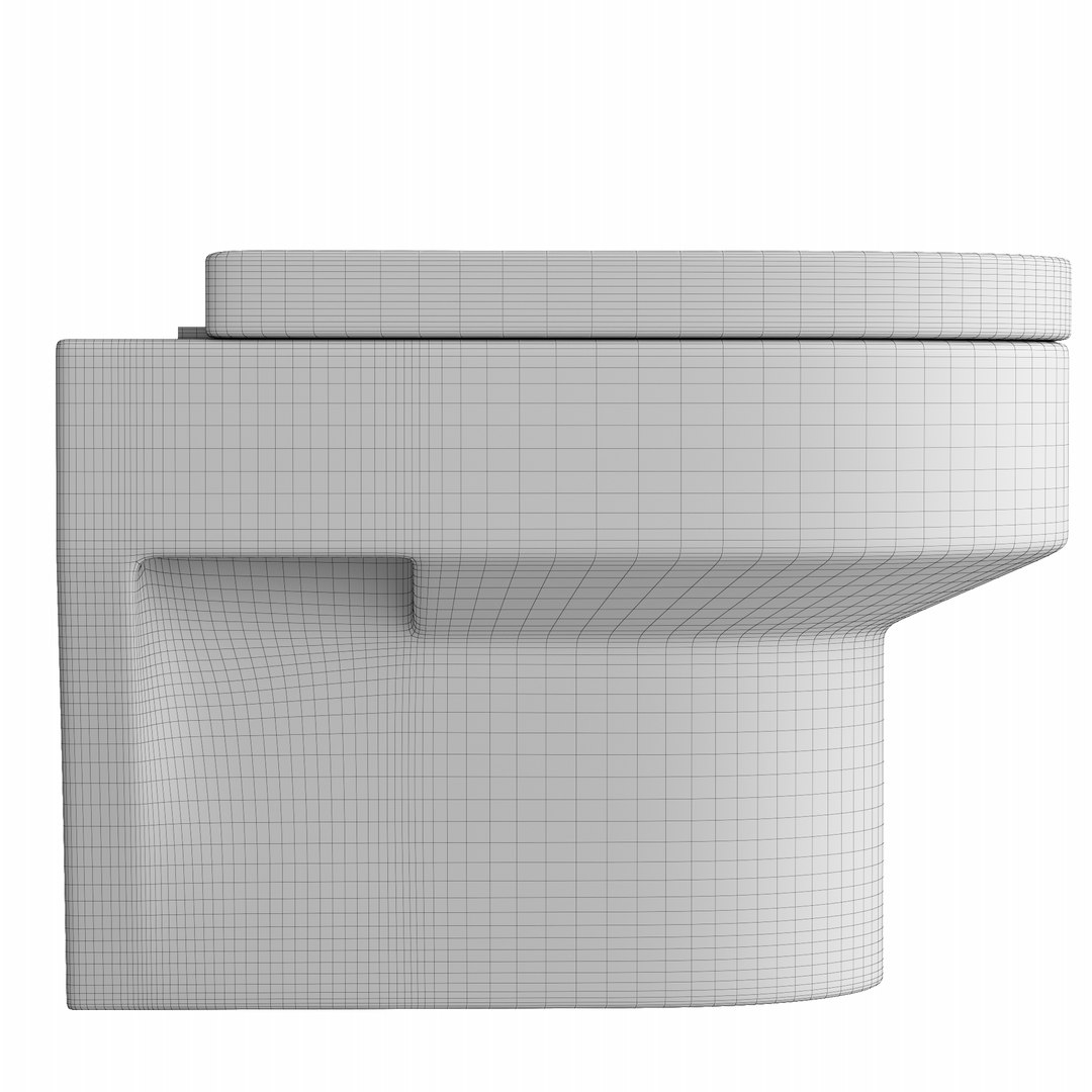 Wall hung water closet model - TurboSquid 1694518