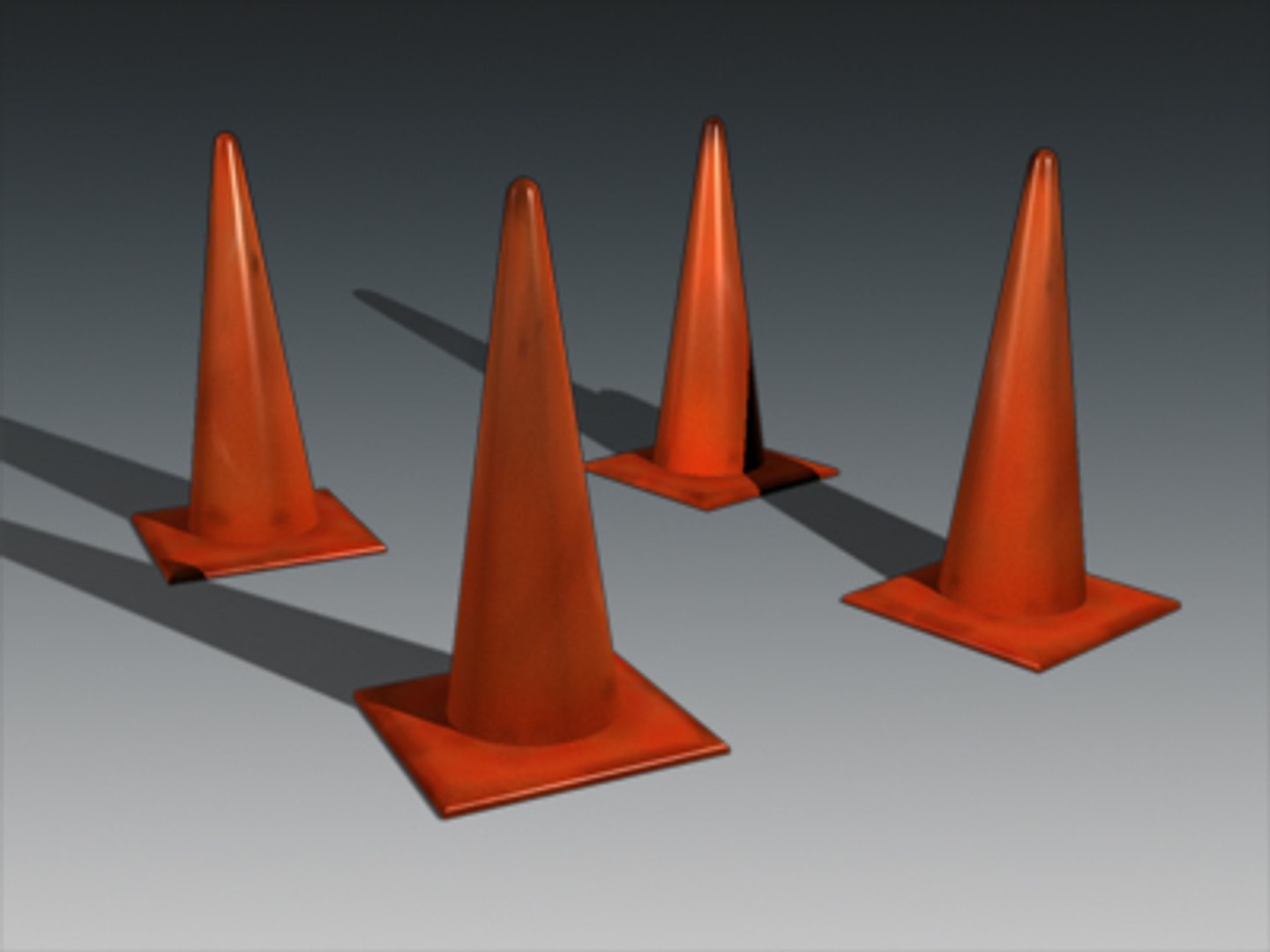 street cone 3d model