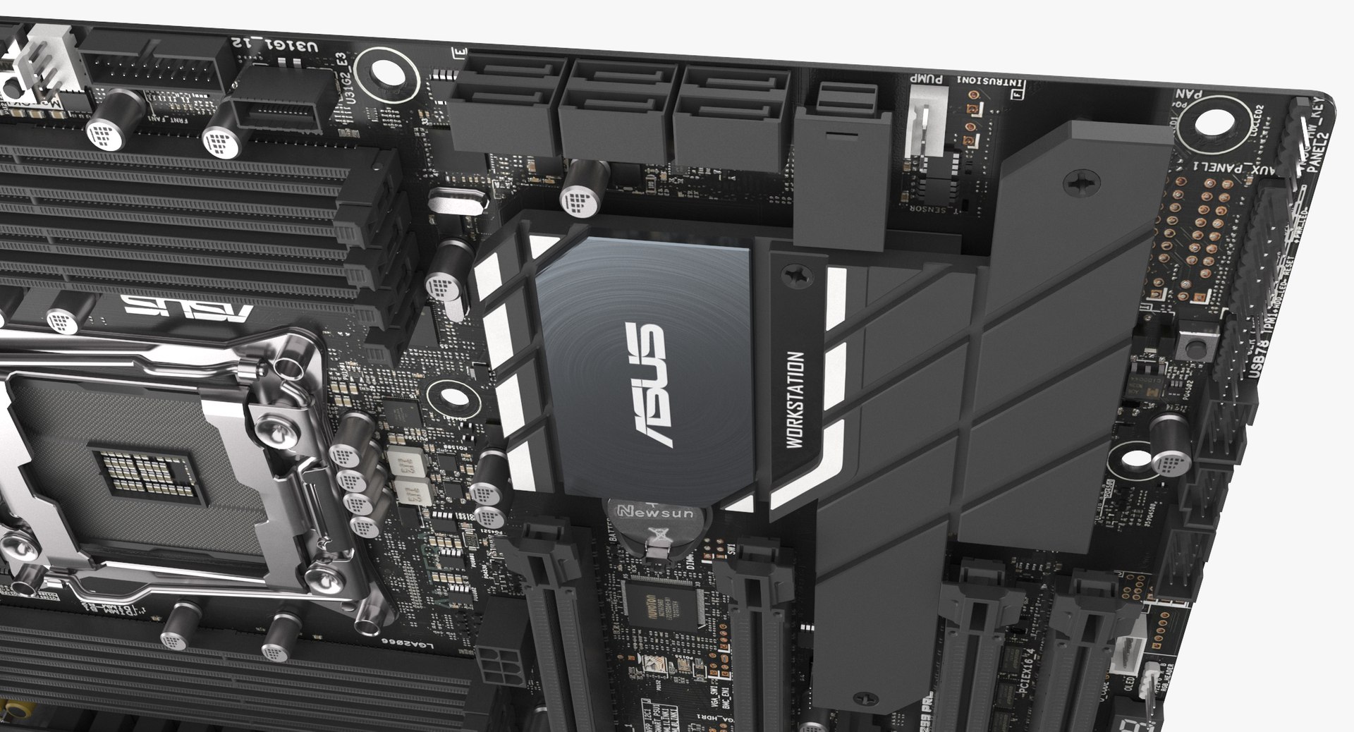 Asus ws x299 pro 3D model - TurboSquid 1399242