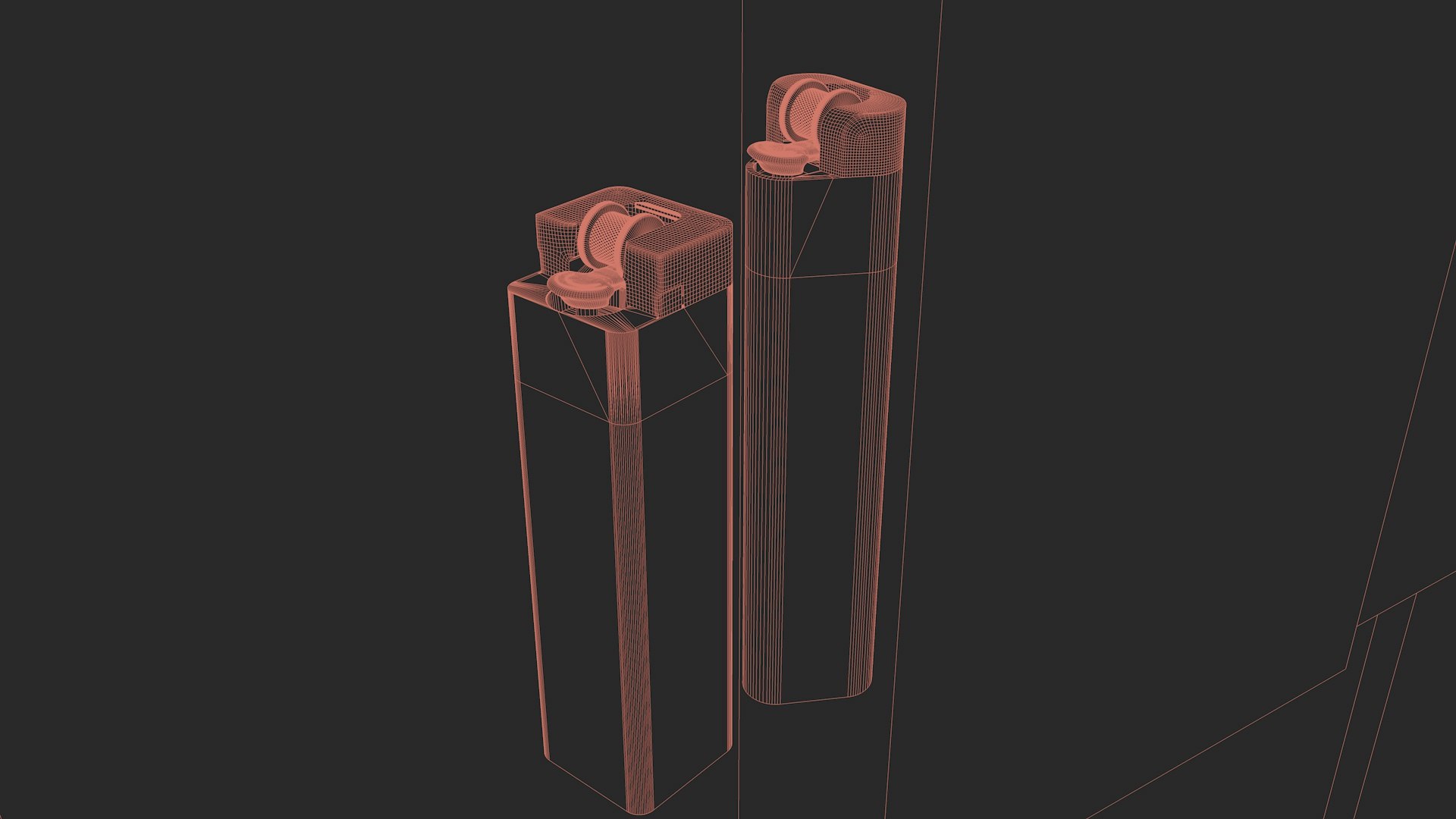 3D Model 2 Lighters - TurboSquid 1945322