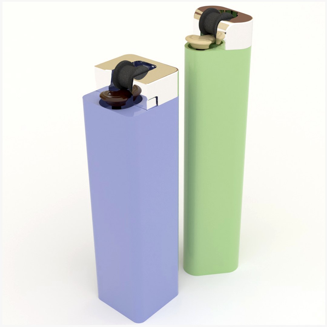 3D Model 2 Lighters - TurboSquid 1945322