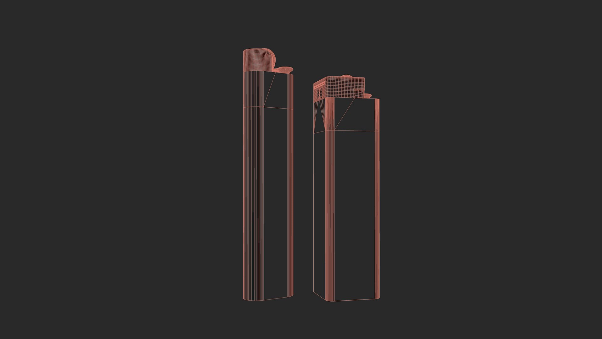 3D Model 2 Lighters - TurboSquid 1945322