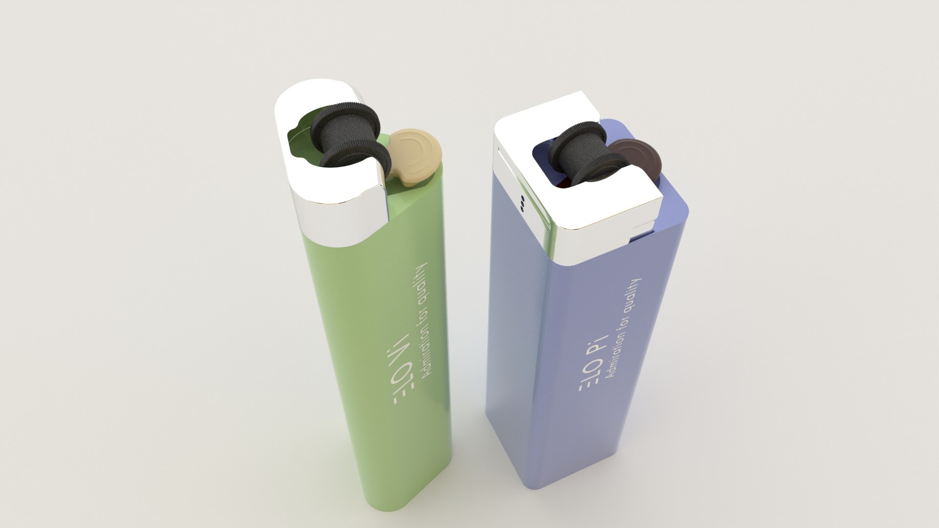 3D Model 2 Lighters - TurboSquid 1945322