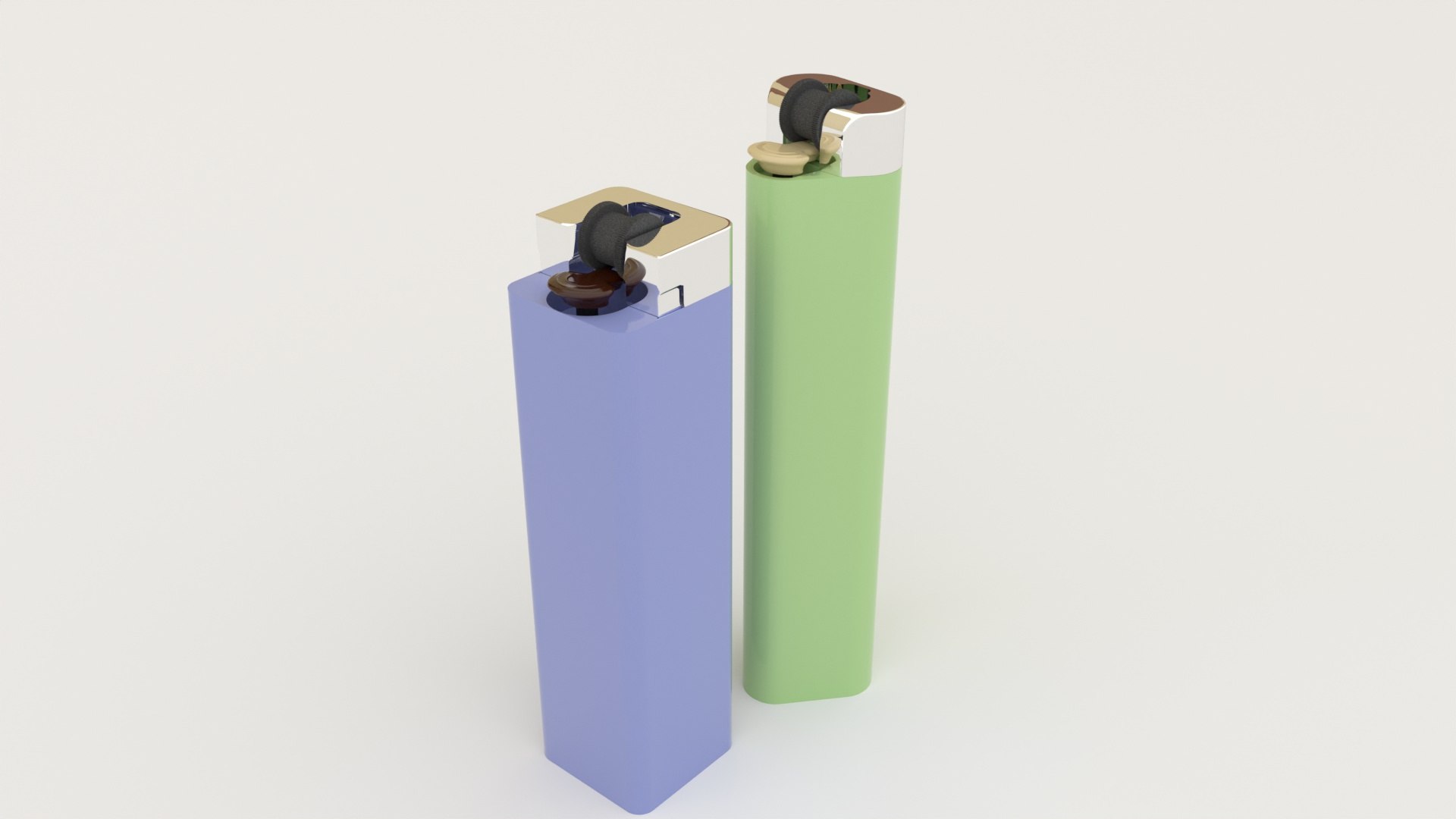 3D Model 2 Lighters - TurboSquid 1945322