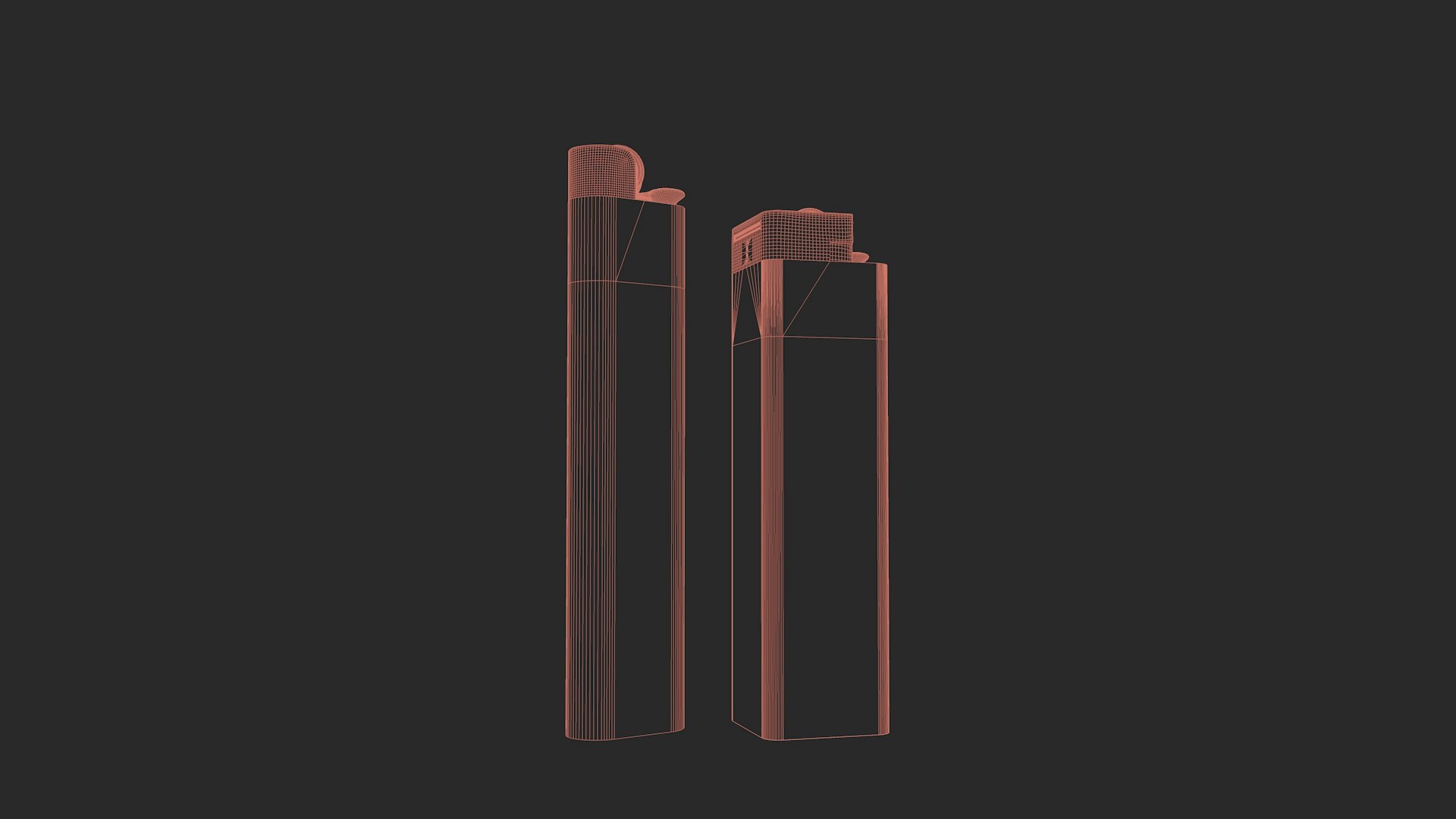 3D Model 2 Lighters - TurboSquid 1945322