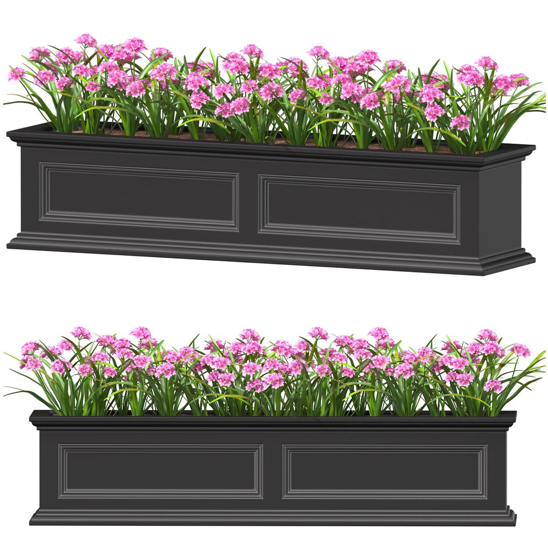 3D model Window box flower pot Balcony container garden - TurboSquid ...