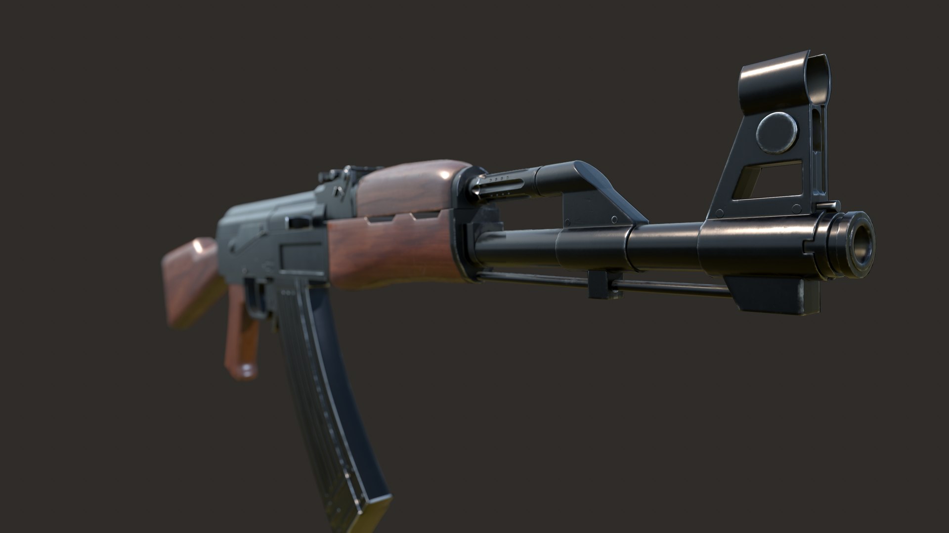 AK-47 PBR Low-poly Game Ready 3D Model 3D Model - TurboSquid 1795600
