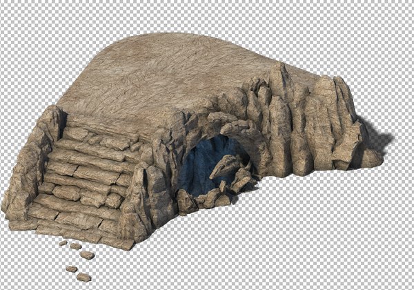 Cave rock mountain 3D model - TurboSquid 1271243