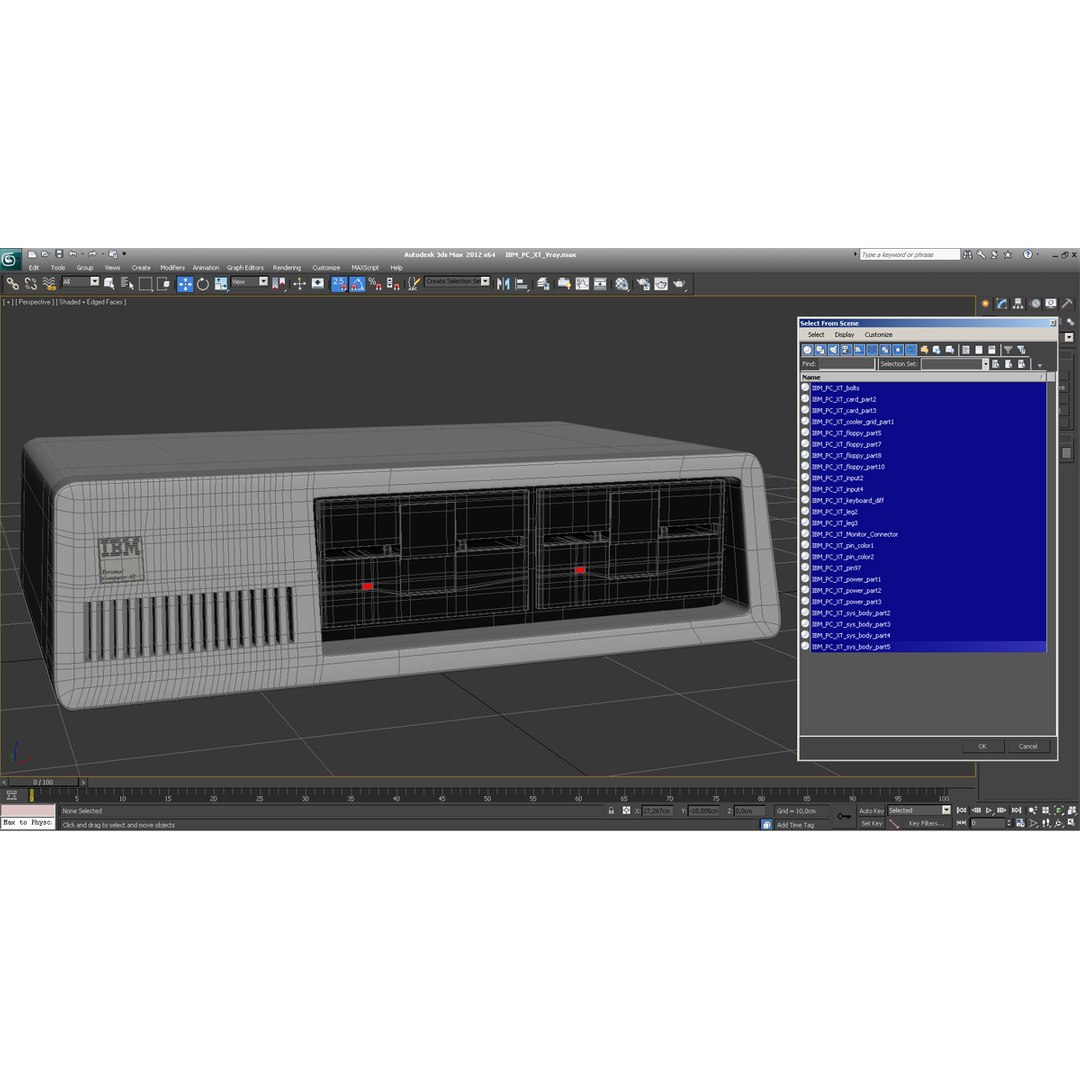 Ibm Pc Xt Computer 3d 3ds