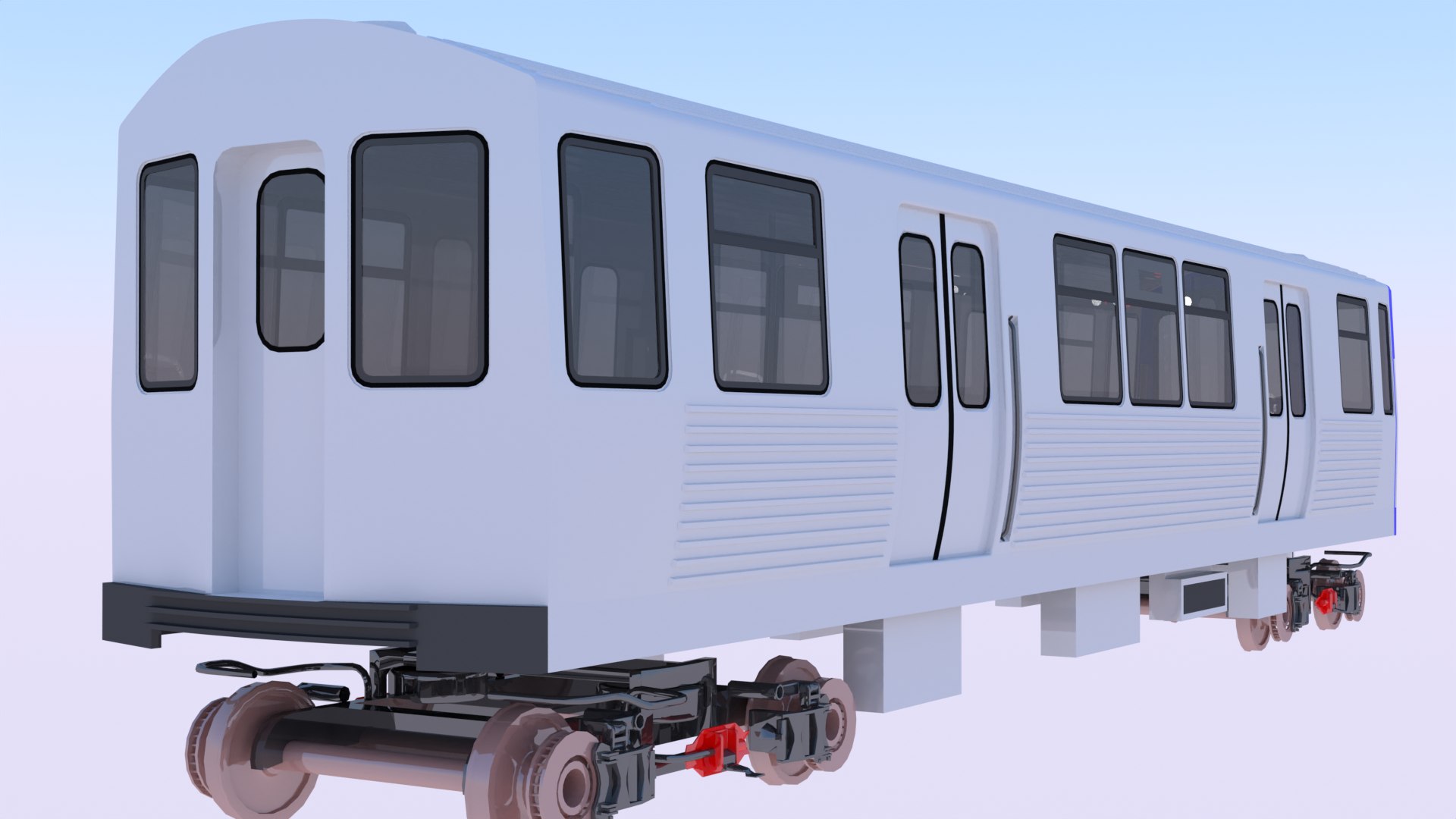 Chicago Metro Train 3D Model - TurboSquid 2100536