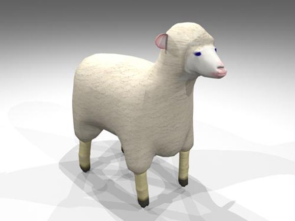 3D OBJ Sheep Farm