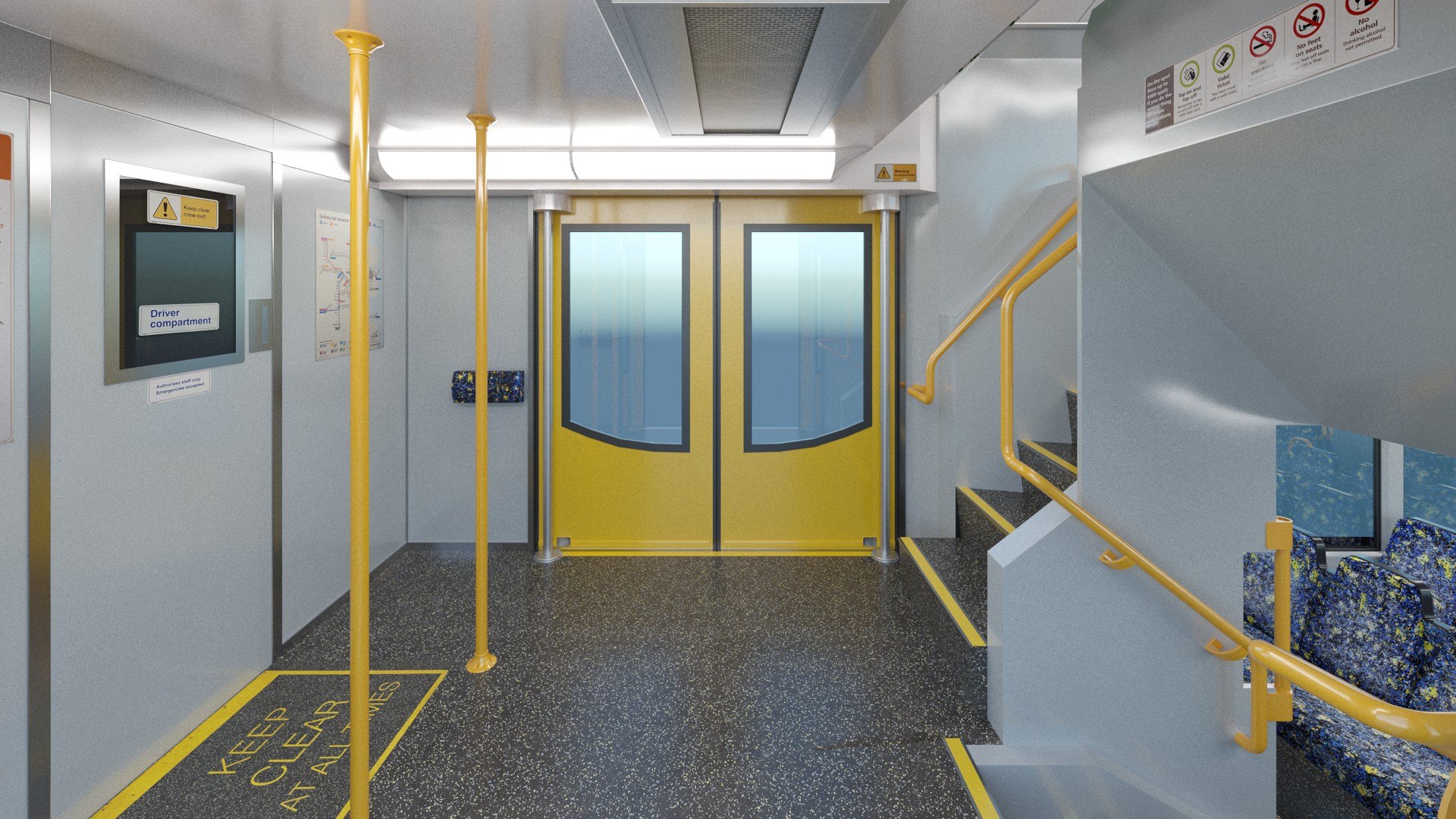 3D Model Tangara Sydney Train Rigged - TurboSquid 1843047