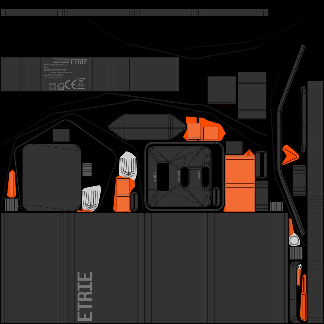 3D Model USB Type-C Charger - TurboSquid 2115865