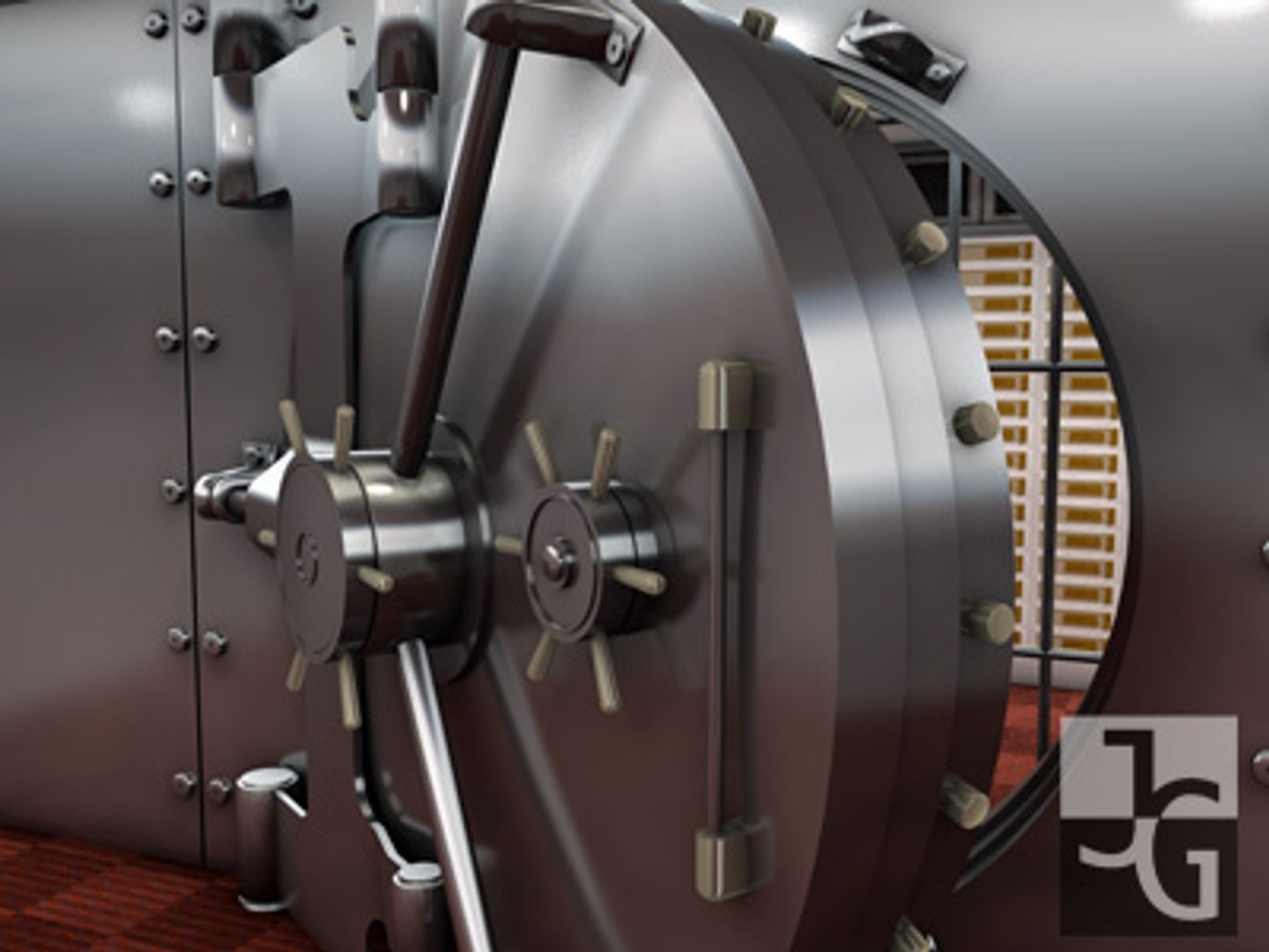 Bank Vault 3d Model