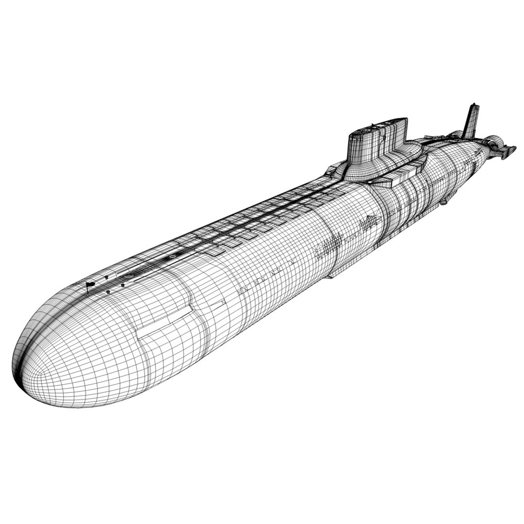 Russian Submarine Tk-17 Arkhangelsk C4d