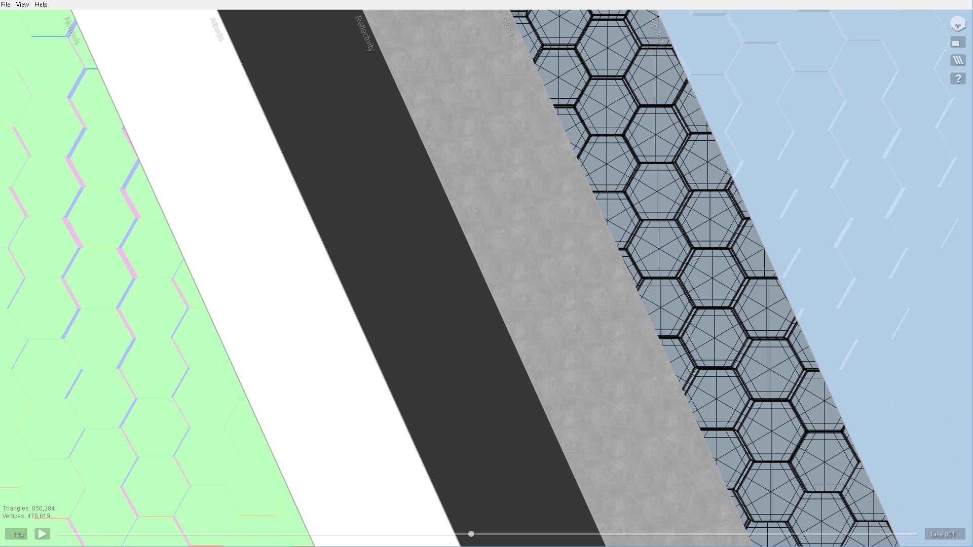3D Hexagon Grid Seamless Loop Animation 2 Model - TurboSquid 2295396