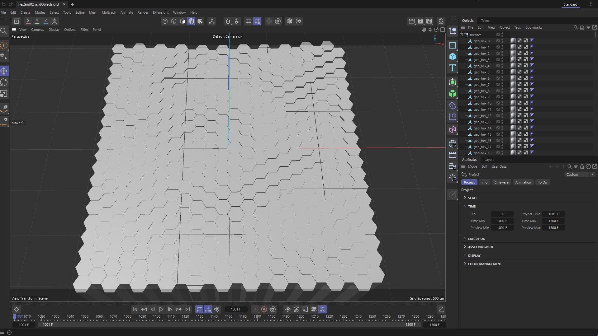 3D Hexagon Grid Seamless Loop Animation 2 Model - TurboSquid 2295396