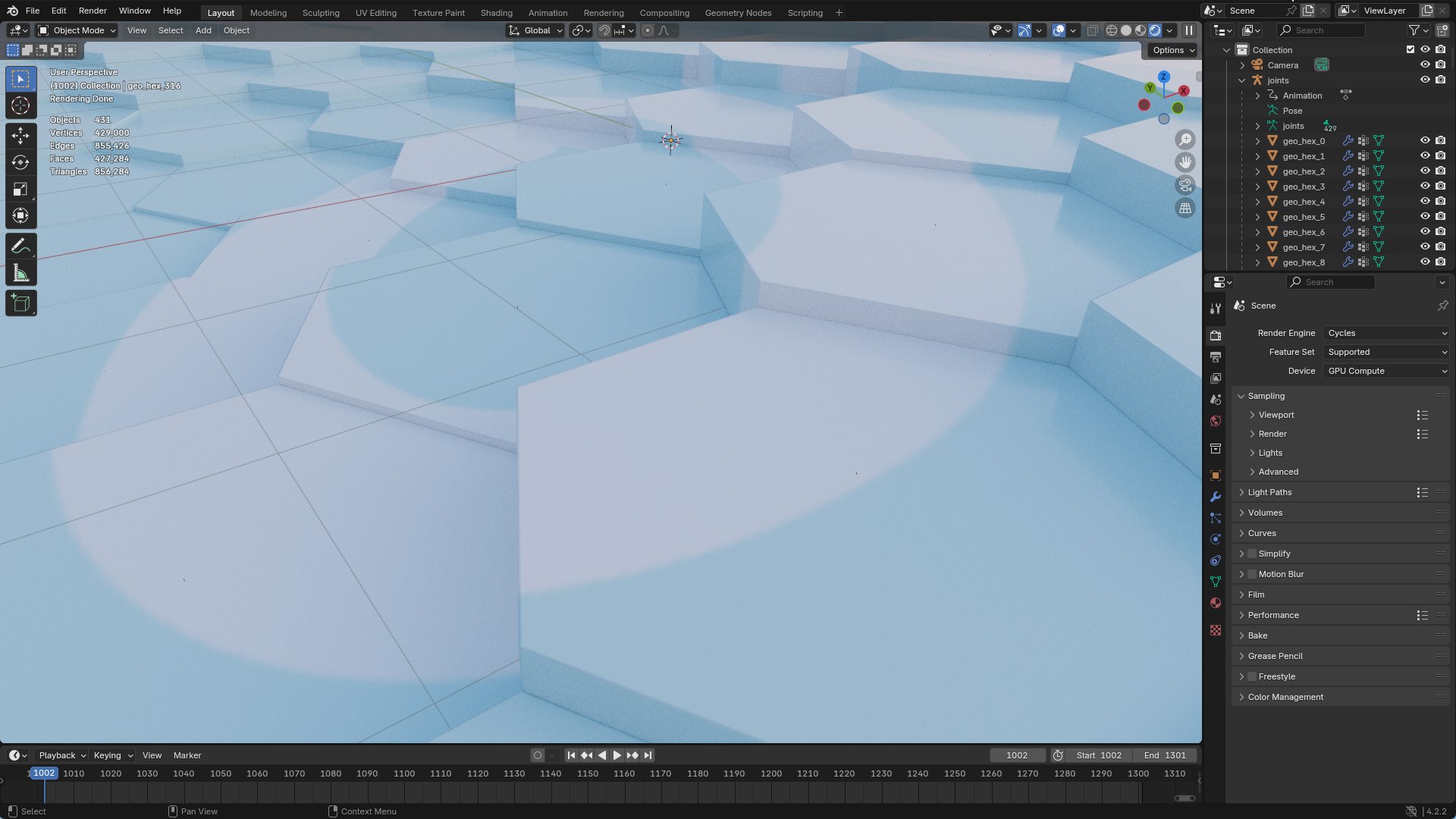 3D Hexagon Grid Seamless Loop Animation 2 Model - TurboSquid 2295396