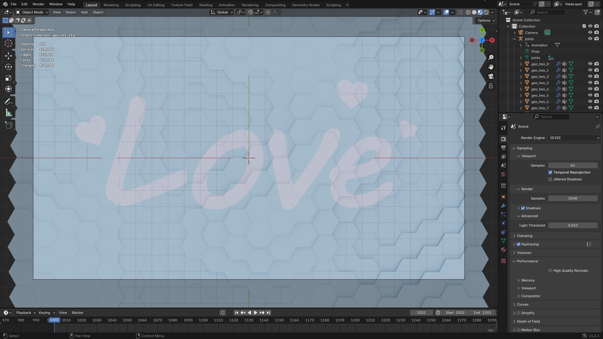 3D Hexagon Grid Seamless Loop Animation 2 Model - TurboSquid 2295396