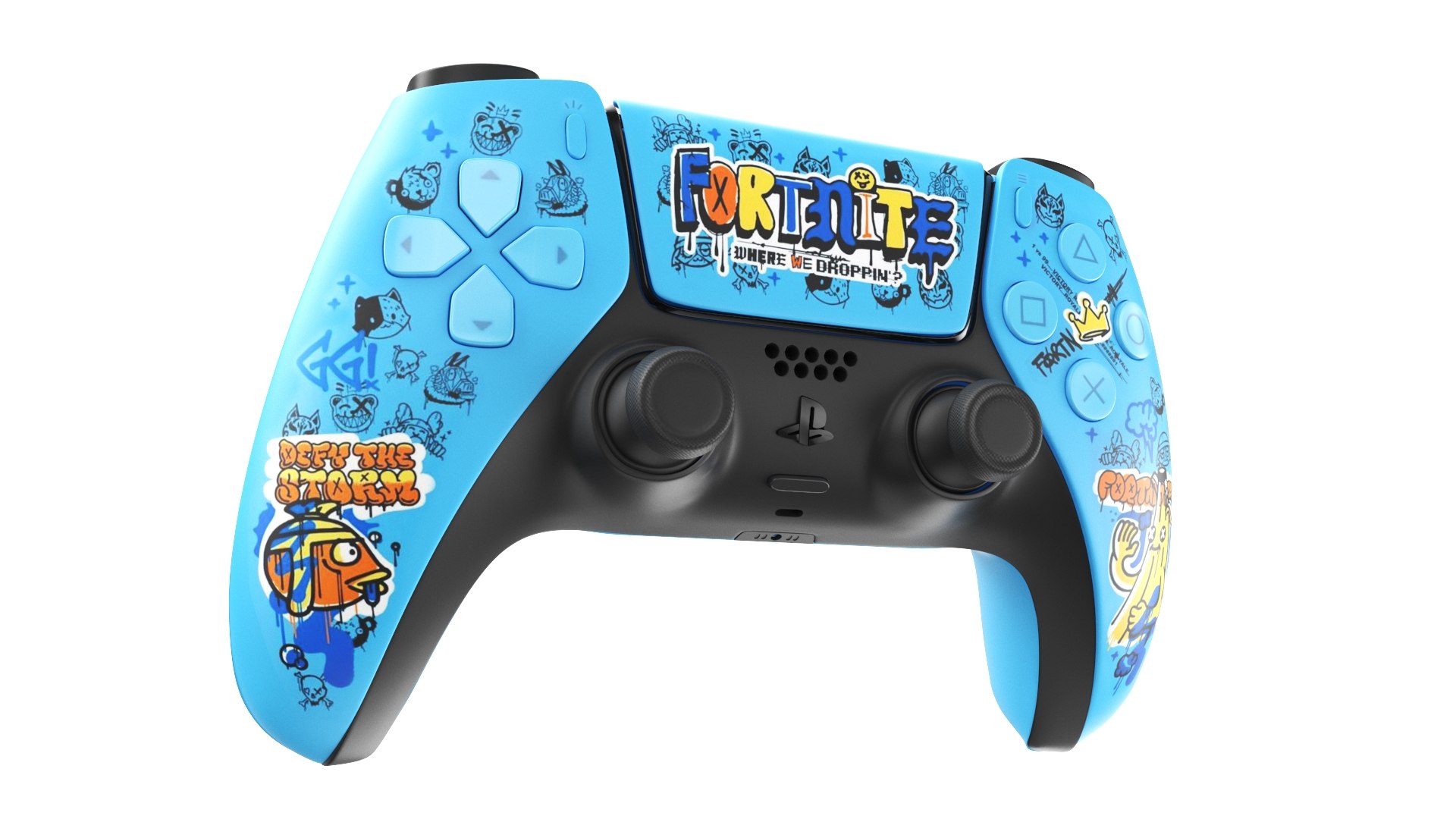 Detailed Fortnite Dualsense Controller 3D Model - TurboSquid 2325575