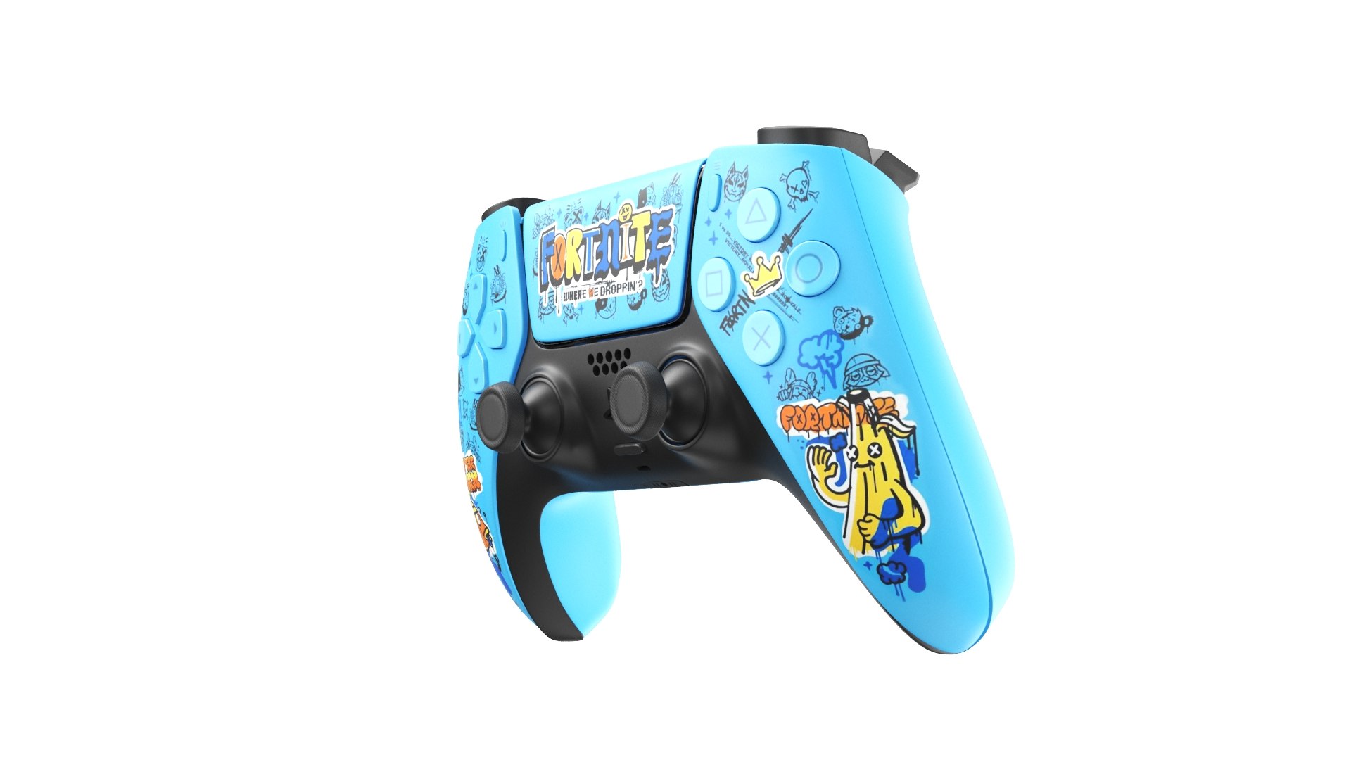 Detailed Fortnite Dualsense Controller 3D Model - TurboSquid 2325575