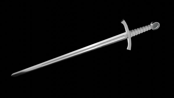Espada reta simples Modelo 3D - TurboSquid 2184507