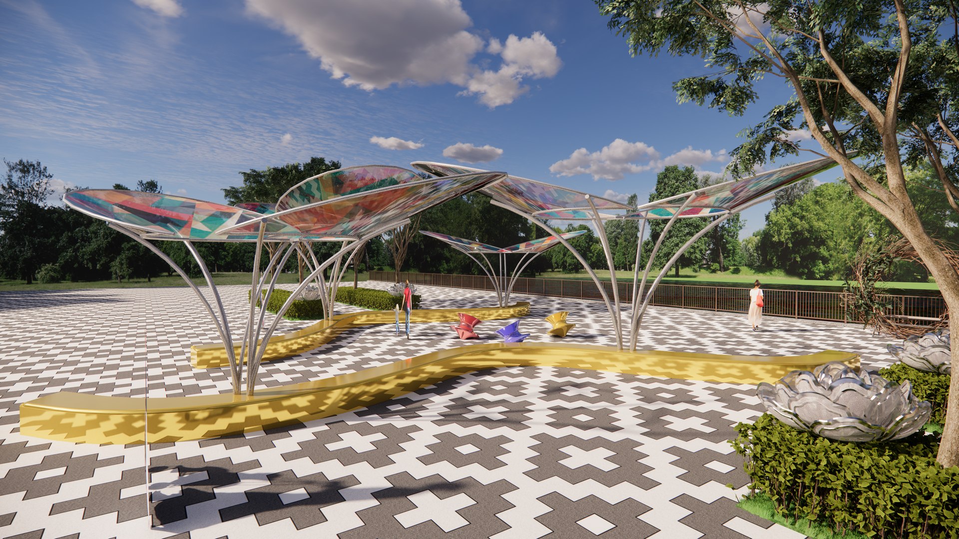 3D Tensile Structures Collection -A9 Model - TurboSquid 2385531