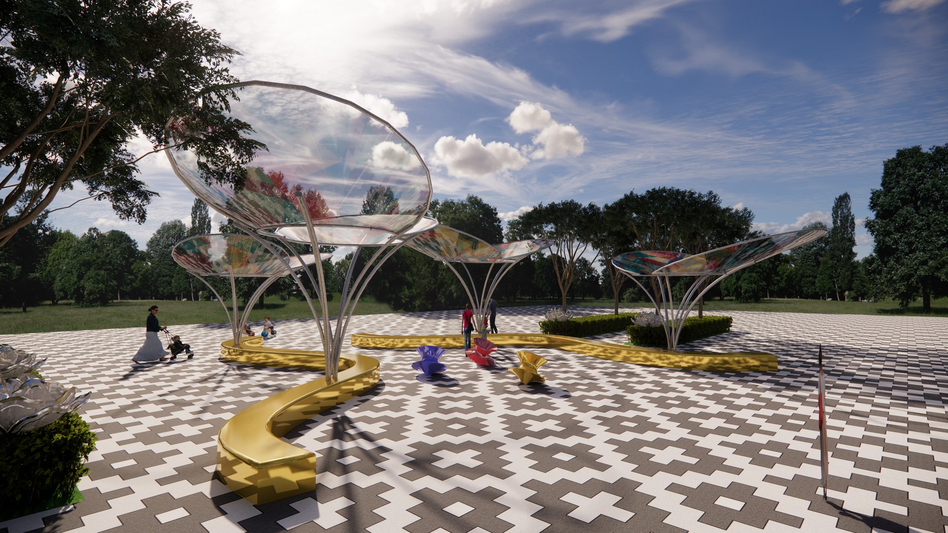 3D Tensile Structures Collection -A9 Model - TurboSquid 2385531