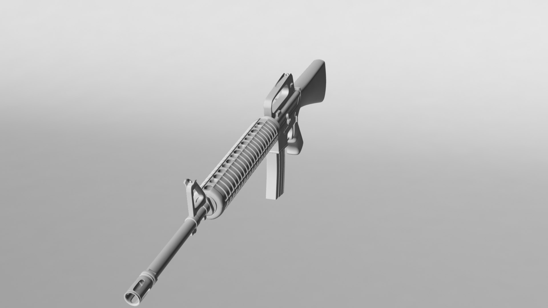 3d M16a2 Assault Rifle Model