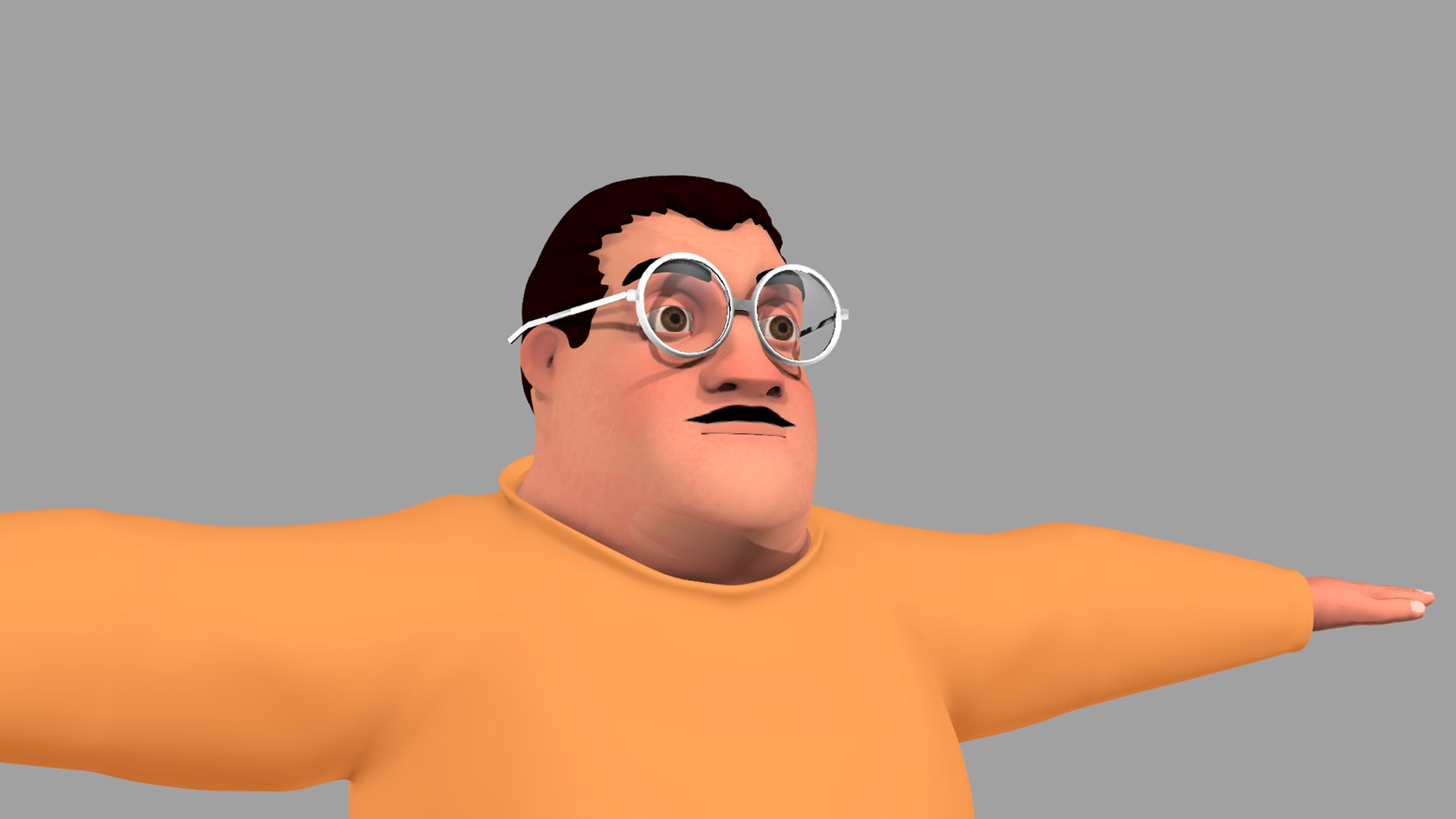 3D TOONY CHARACTER RIGGED FAT MAN MAYA Model - TurboSquid 2213565
