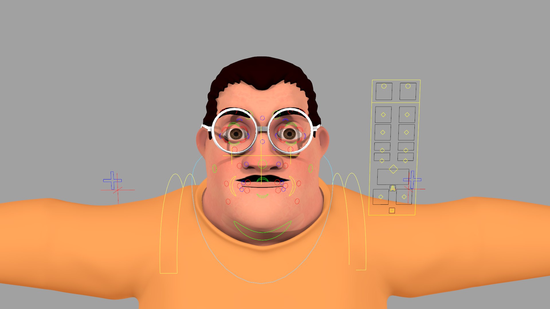 3D TOONY CHARACTER RIGGED FAT MAN MAYA Model - TurboSquid 2213565