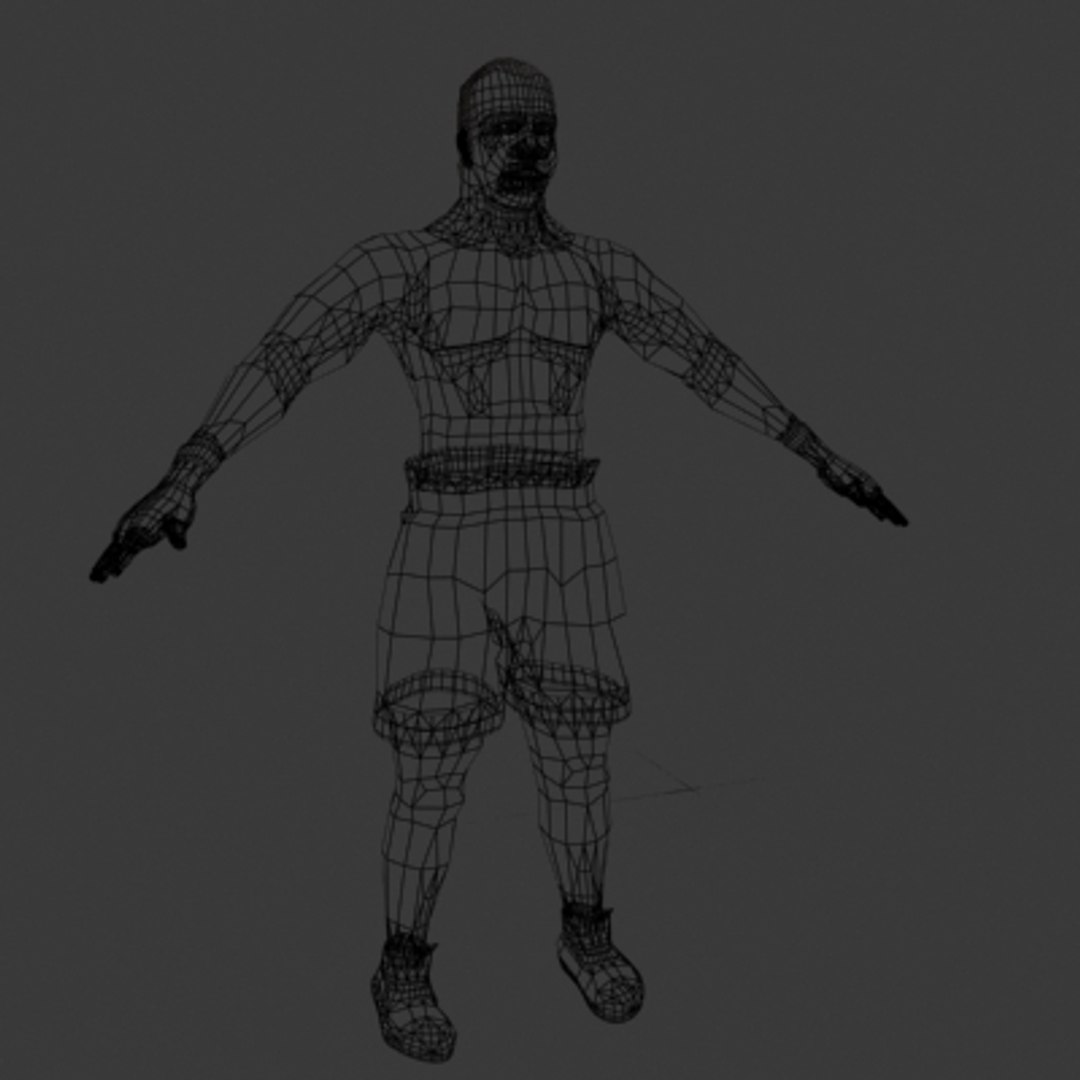 3d Model Boxer Male