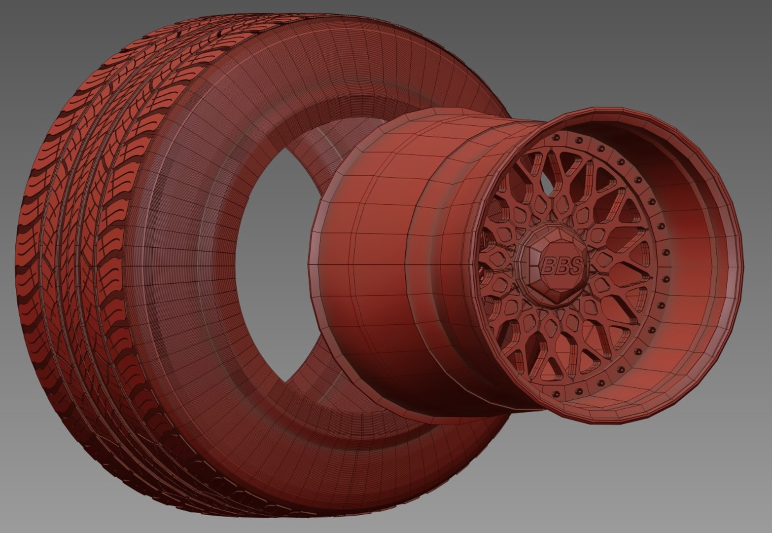 Bbs Rs Wheels 3d Model