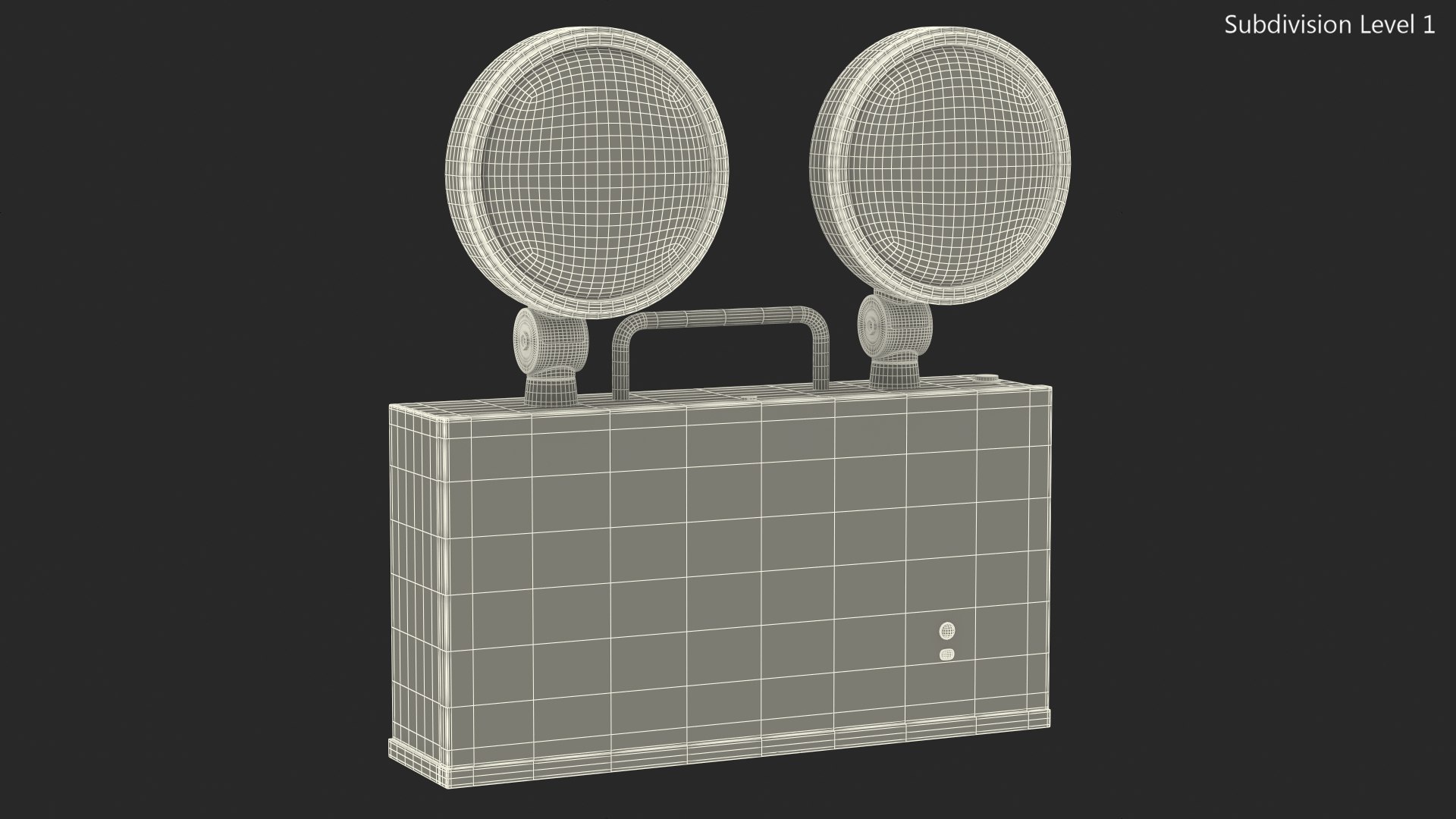 Twin head emergency light 3D model - TurboSquid 1685740